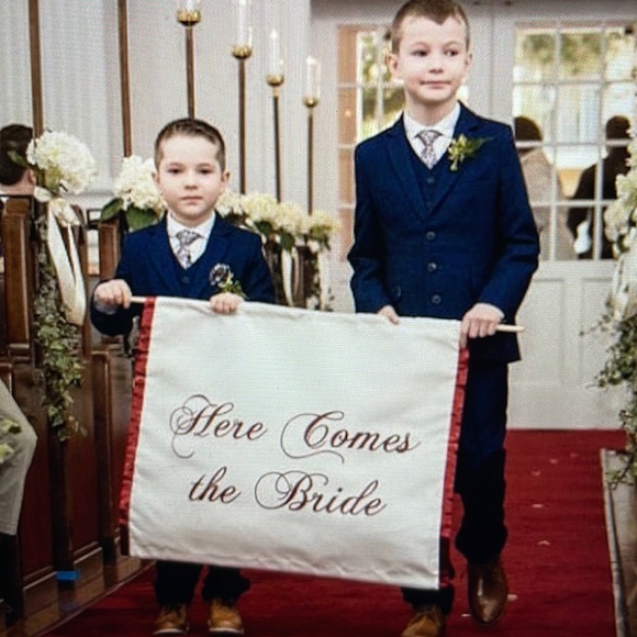 Other | New Here Comes The Bride Banner Wedding Sign | Poshmark